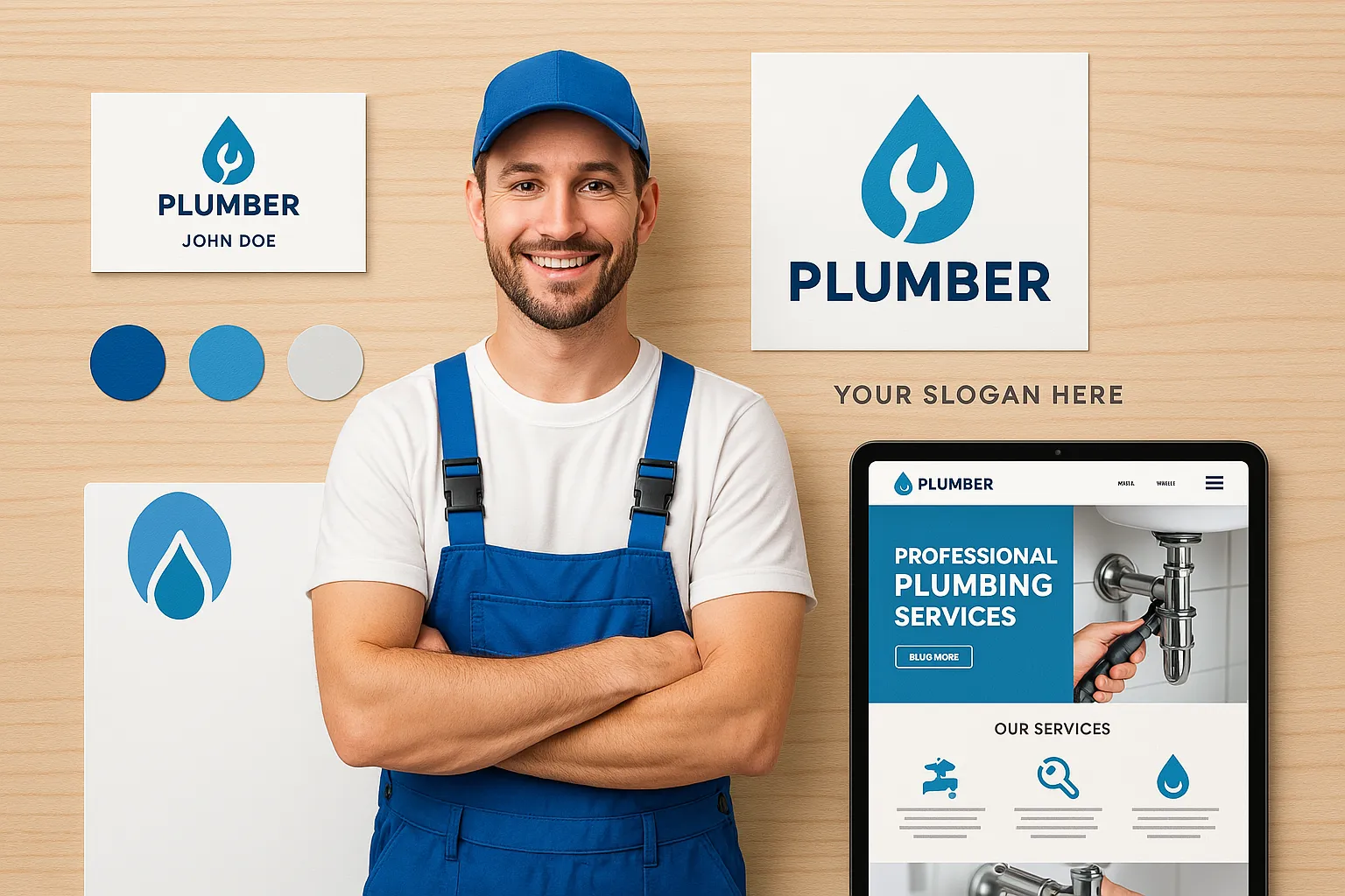 AI Branding Generation Guide for Plumbers – Names, Logos, Slogans & More